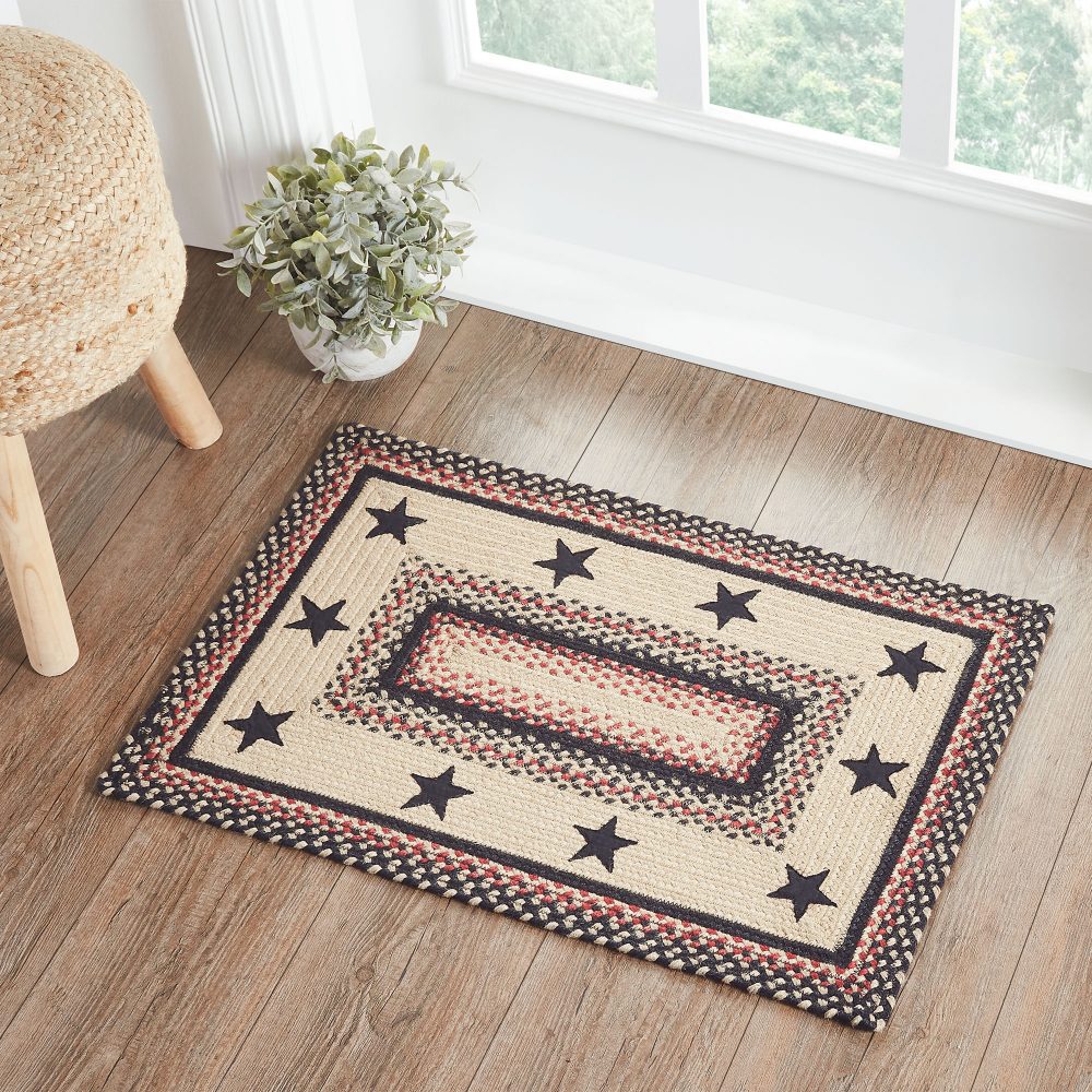 Colonial Star Jute Rug Rect 20×30 – eBedding4You