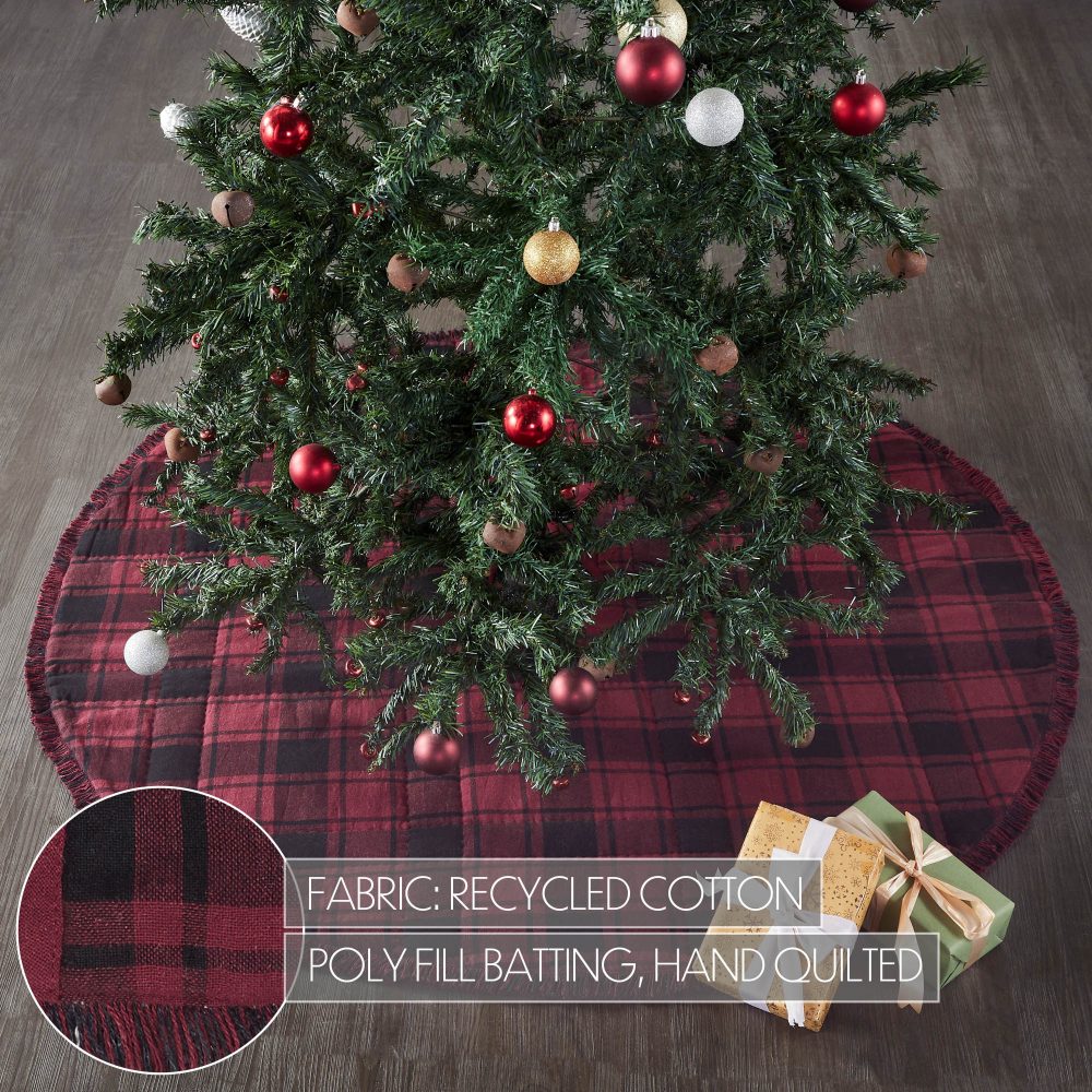 Cumberland Red Black Plaid Tree Skirt 48 – eBedding4You