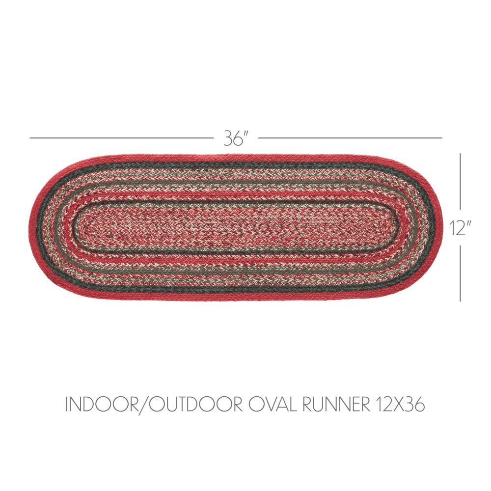 Forrester Indoor/Outdoor Oval Runner 12×36 – eBedding4You
