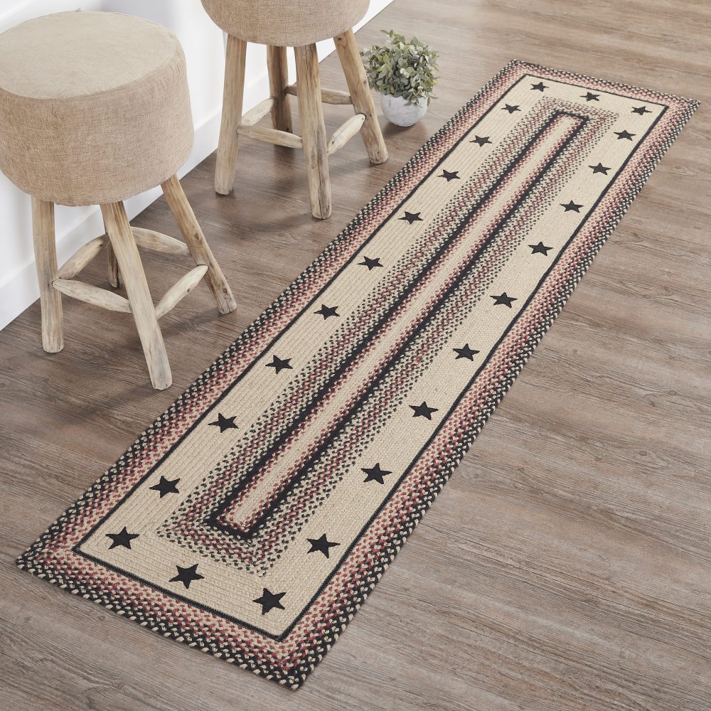 Colonial Star Jute Rug/Runner Rect w/ Pad 24×96 – eBedding4You