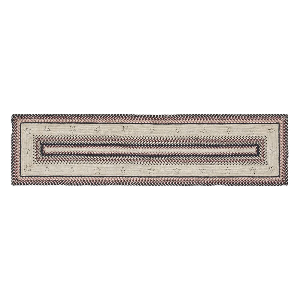 Colonial Star Jute Rug/Runner Rect w/ Pad 24×96 – eBedding4You