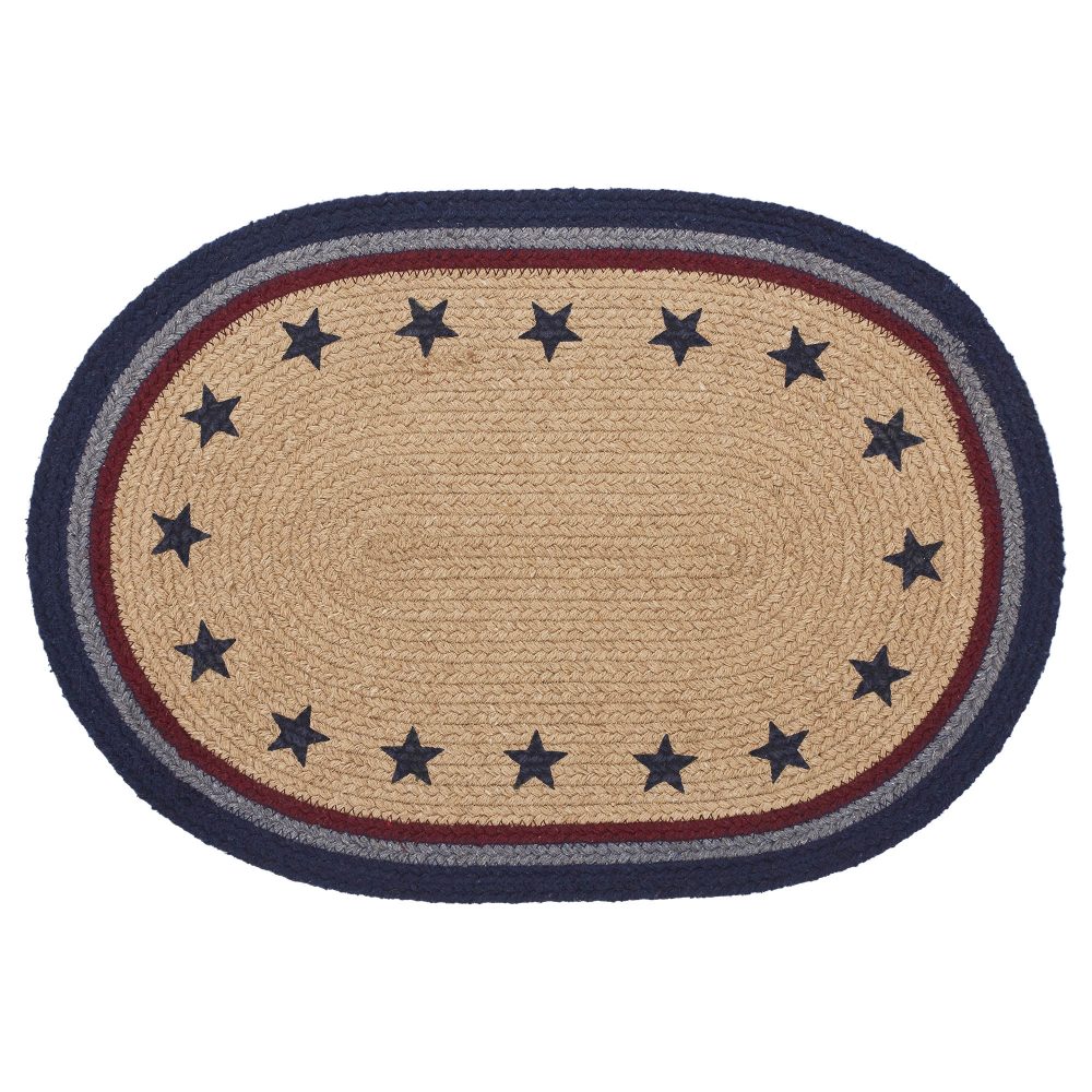 My Country Oval Placemat Stencil Stars 13×19 – eBedding4You