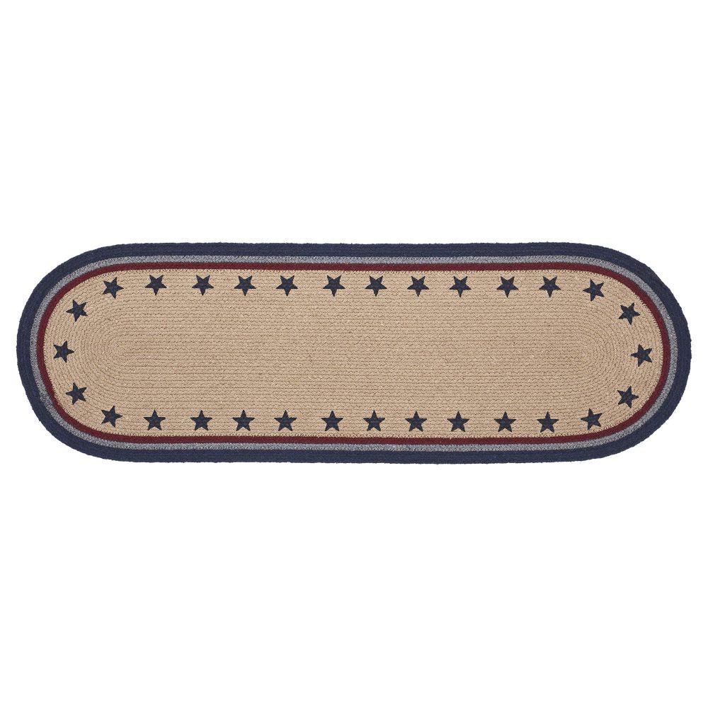 My Country Oval Runner Stencil Stars 12×36 – eBedding4You