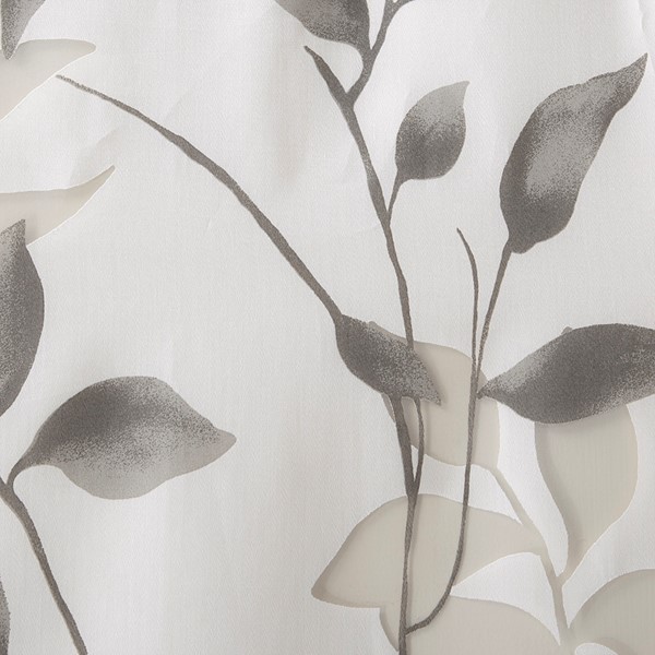 Madison Park Cecily Burnout Printed Window Curtain Panel in Grey, 50×95 ...