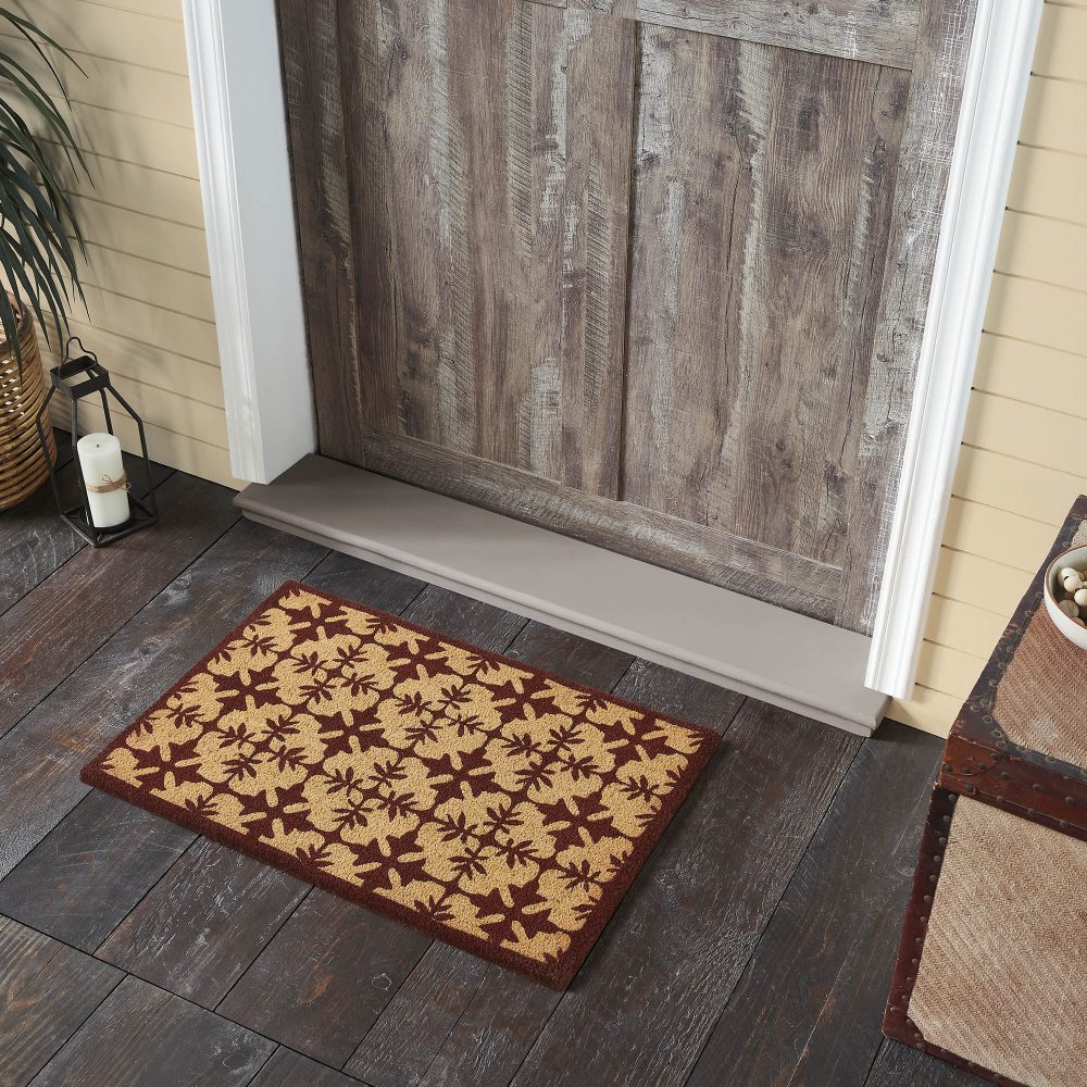Charleston Mosaic Burgundy Coir Rug Rect 20×30 – eBedding4You